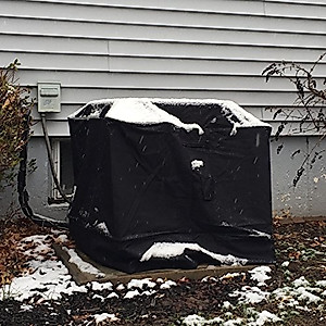 AnyWeather Central Air Conditioner Full Outdoor Cover, Black