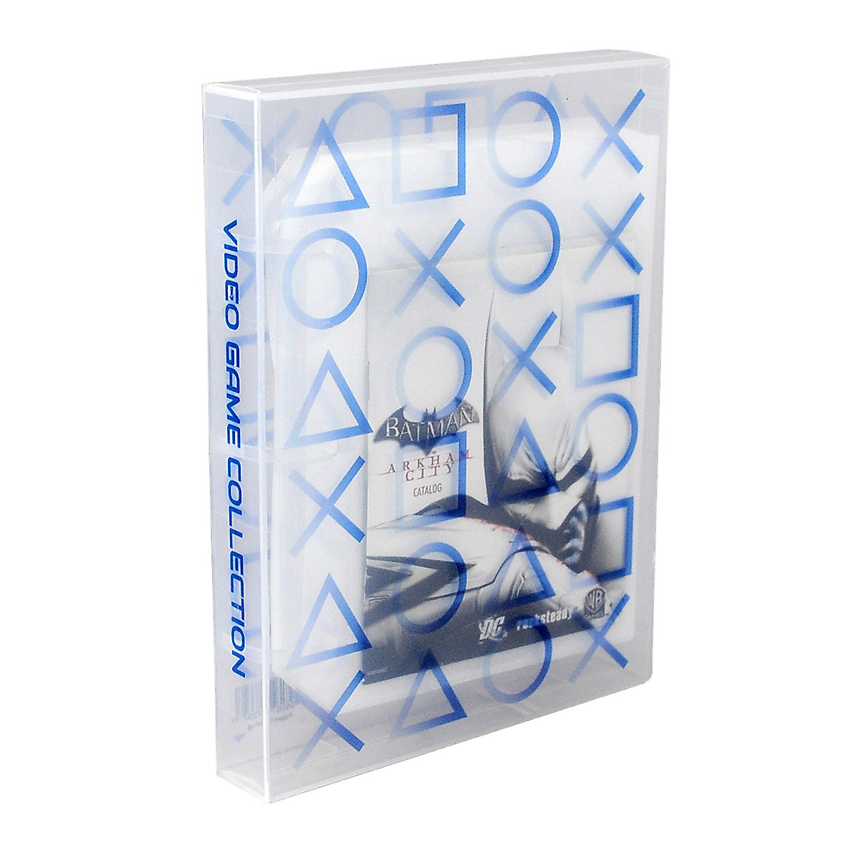 UniKeep PlayStation Themed Video Game Case - Stores 10 Discs and Graphic Booklets (Light Blue)