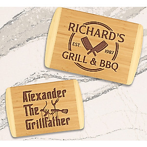 Personalized Cutting Boards For Men Custom Fathers Day Cutting Board Gift for Dad Cutting Board