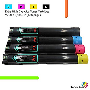 TONER PROS [Extra High Yield] Remanufactured Toner Replacement for Xerox Versalink C7020 C7025 C7030 Printer (4 Color Pack) Black 23,600 Color 16,500 Page (106R03737, 106R03738, 106R03739, 106R03740)