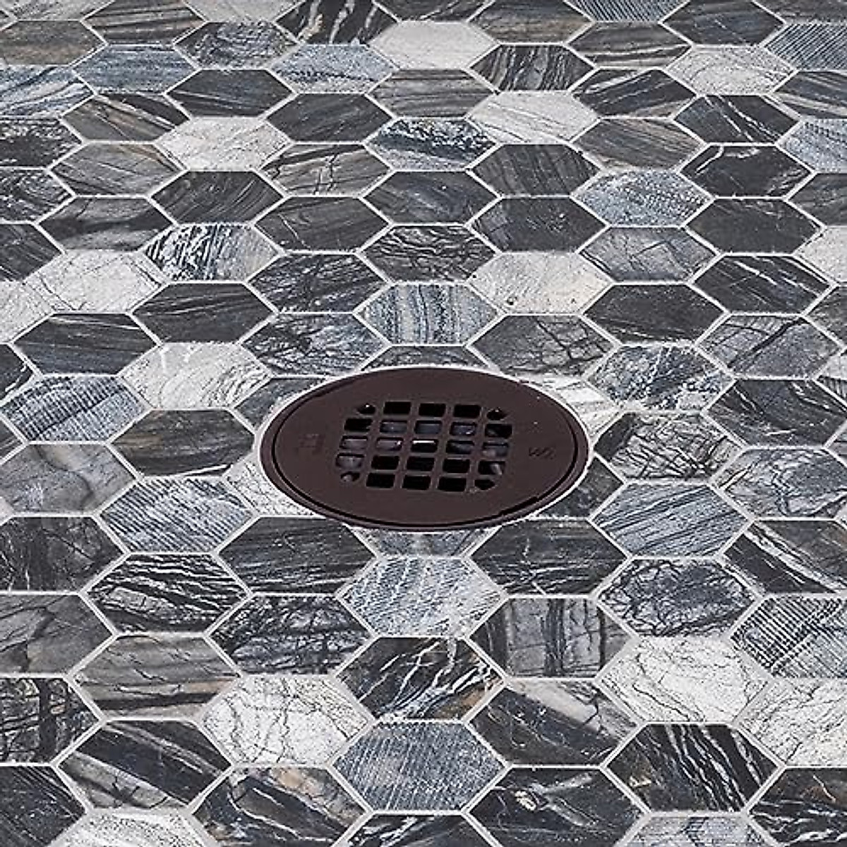 Oatey 42017 Universal Snap-Tite 4.25-Inch Strainer, Rubbed Bronze