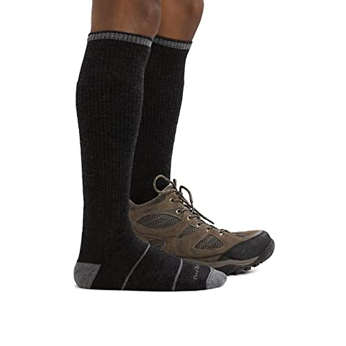 Darn Tough Men's Merino Wool Paul Bunyan Over-The-Calf Full Cushion Socks, Gravel, Large