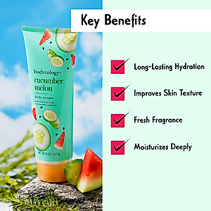 Bodycology Body Cream - Cucumber Melon for Women - 8 oz Body Cream