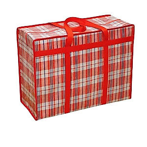 3 pack Woven Moving Storage Bags - Waterproof, Tear-Resistant, Foldable with Dual Zipper - Sizes: 132L, 103L, 58L - For Moving, Office, Bedroom, College Dorm, and Outdoor Use