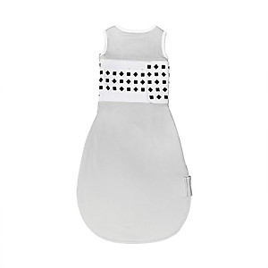 Nanit Breathing Wear Sleeping Bag – 100% Cotton Baby Sleep Sack - Works Pro Baby Monitor to Track Breathing Motion Sensor-Free, Real-Time Alerts, Size Small, 3-6 Months, Pebble Grey