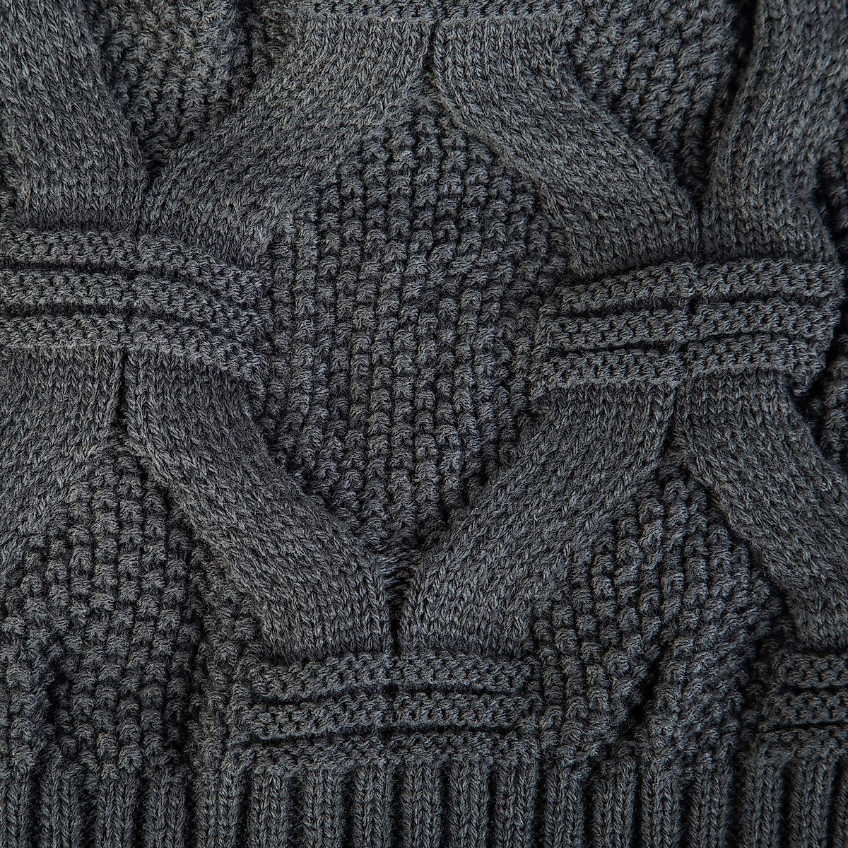 Senker Fashion 2 Pack Womens Slouchy Beanie Winter Knit Soft Hat for Women and Men Black Dark Grey