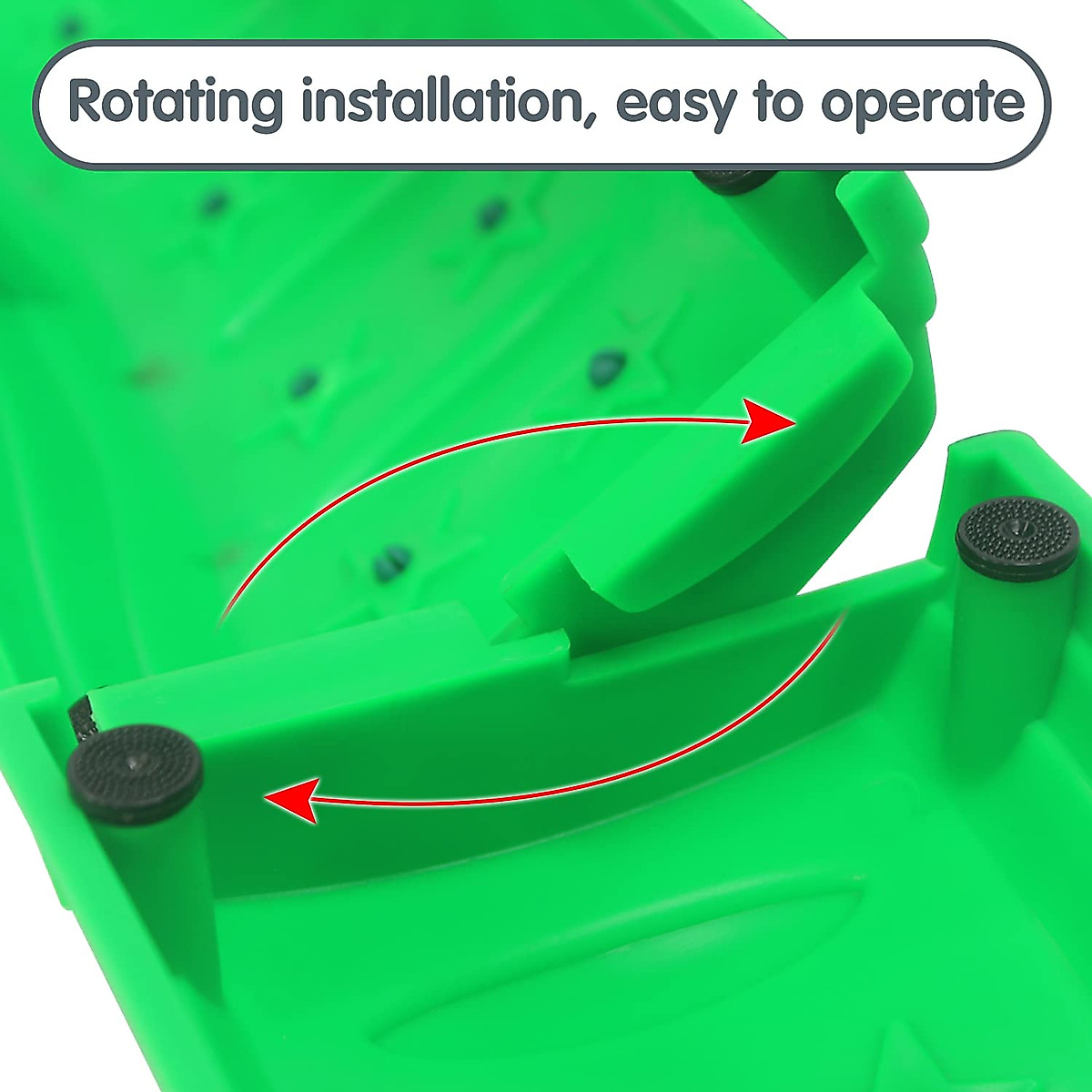 monleelnom Children's Outdoor Wave-Shaped Balance Beam Stepping Stones Children's Obstacle Course Five-Star Pattern Non-Slip Texture The Bottom is Equipped with Non-Slip mats (4CS)