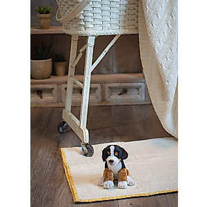 DEMDACO Bernese Mountain Dog Children's Plush Beanbag Stuffed Animal Toy