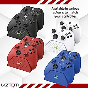 Venom Twin Charging Dock with 2 x Rechargeable Battery Packs - White