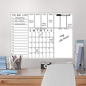 Wall Pops WallPops WPE3178 Get Organized Message Board, White & Off-White