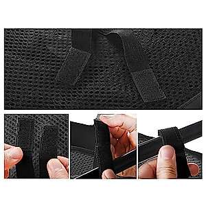 coastal rose 2Pcs Stuffed Animal Storage Foldable Stuffed Animal Net or Hammock Organizer, 5 Compartments Hanging Mesh Toy Storage Hammock for Kid Room Toys, Gloves, Hats, Socks(Black)