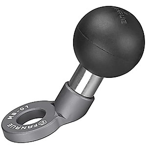 FANAUE Angled Bolt Head Adapter Ball Base with 10mm Mounting Hole,MB-01 Aluminum Alloy Mount Base for RAM Mounts B Size 1 Inch Ball Double Socket Arm