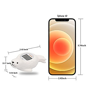 Doli Yearning Upgrade Baby Bath Thermometer Room Temperature| Water Thermometer|Kids' Bathroom Safety Products| Baby Bath(Seal Shape)℃/℉, LCD