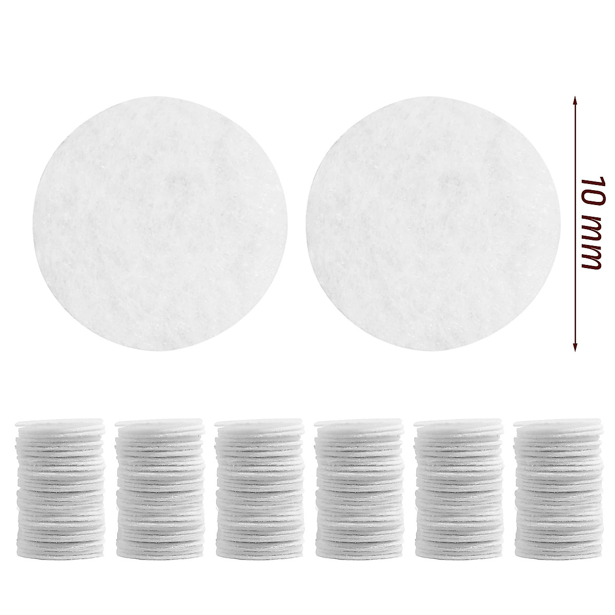 400 Pieces Microdermabrasion Filters 10mm Microdermabrasion Pads Microderm Filters Replacement Dermabrasion Filters Cotton Filters for Microdermabrasion Machine (400 Pieces)