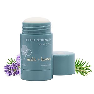 milk + honey Extra Strength Deodorant No. 09, Aluminum Free Deodorant for Women and Men, Natural Deodorant Gentle on the Skin, Lavender and Tea Tree scent