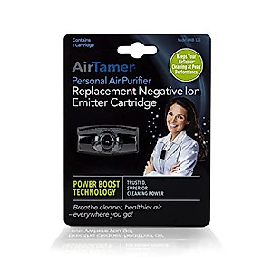AirTamer Personal Air Purifier Replacement Negative Ion Emitter Cartridge - Made for AirTamer Model A320 (Black)