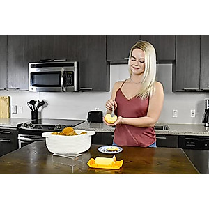 izoi-Plastic Butter Dish with Lid for Countertop and Refrigerator - Butter Keeper, Holder, Tray, Container and Storage Set with Flip-Top, Wide, Small, Covered Design, Food Safe, Dishwasher Safe