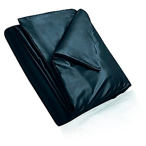 Homiest 90"x90" Duvet Cover for Weighted Blanket, Deep Sea Blue Satin Weighted Blanket Cover with 8 Ties, Silky & Removable Zippered Duvet Cover Heavy Blanket Duvet Cover for Adults