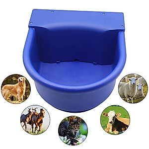 MODUODUO Automatic Heated Dog Bowl 1.3gal 100W Outdoor Thermal Water Dispenser Built-in Thermostat for Pet Livestock Cattle Sheep and Horse in Winter