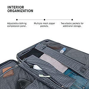 Kenneth Cole Reaction "Madison Square" Women's Luggage Lightweight Hardside Chevron Expandable 8-Wheel Spinner Carry On Suitcase, 20-inch Carry-On, Navy With Gold Zippers