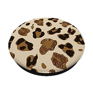 Gold, Brown, Leopard Print, Cheetah Print PopSockets PopGrip: Swappable Grip for Phones & Tablets PopSockets Standard PopGrip