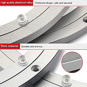 Rotating Bearing Plate, Rotating Heavy Duty Aluminium Alloy Rotating Bearing Plate Turntable Round Dining Table(4 inch*H8.5MM)