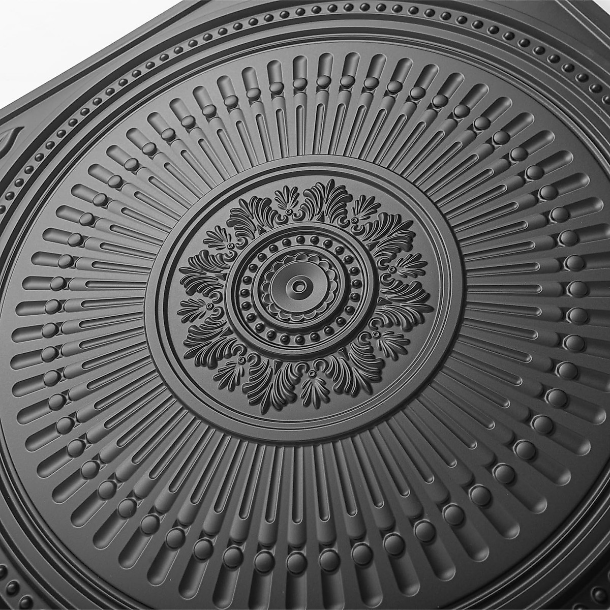 Art3d 12-Pack Drop Ceiling Tiles 2x2 FT, Decorative Easy Install PVC Ceiling Panels for Interior Kitchen Bathroom Basement, 24x24 Inch, Black