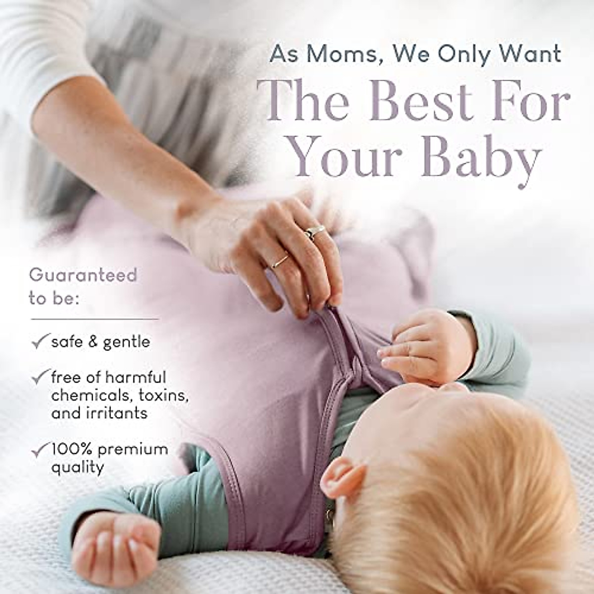 MK & CO. ORGANICS Sleep Sack - Unisex Sleep Sack Made of Soft Viscose Made Rayon (Mulberry Mist, 12-24 Month)