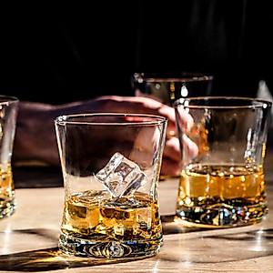 Krosno Whiskey Sour Glasses Old Fashioned Bourbon Cognac Brandy | Set of 6 | 9.8 oz | Cocktails Drinks Water Juice Scotch Irish Liquor Whisky | Made in Europe