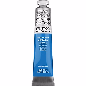 Winsor & Newton Winton Oil Color, 200ml (6.75-oz) Tube, Cerulean Blue Hue