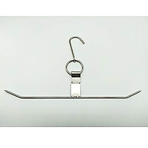 TIHOOD 2PCS Stainless Steel Chicken Wings and Leg Smocking Hanger Meat Hooks Bacon Shop Hook BBQ Grill Hanger Cooking Tools Accessories