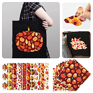 Fall Thanksgiving Halloween Christmas Heat Transfer Vinyl Rainbow Stripe Pattern Vinyl Vinyl Bundling Roll Soft Metal HTV Vinyl For Ironing Clothes And Other Fabrics Vinyl Holder Wall (A1-H, One Size)