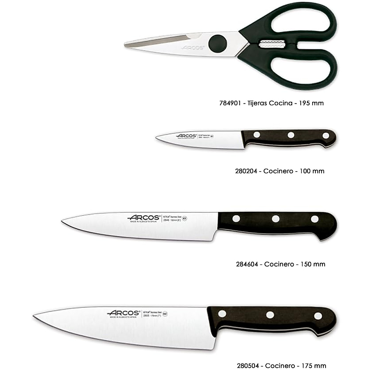 ARCOS 285000 Universal Knife Set, Average