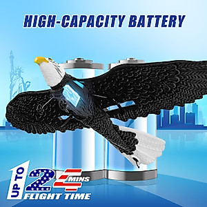 HAWK'S WORK RC Eagle, 2 CH RC Plane Ready to Fly, 2.4GHz Remote Control Airplane, Easy to Fly RC Glider for Kids & Beginners