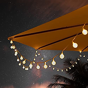 Fairy Lights Battery Operated & USB Plug-in 10FT 20 LED Globe String Lights Indoor Outdoor Waterproof Twinkle Christmas Lights for Garden Patio Gazebo Balcony Bedroom Xmas Tree Decorations Warm White