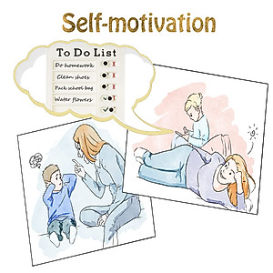 PIQOLA Customized Checklist Board to do List for Kids with Pen DIY Plastic rv Checklist Chore Chart Planner