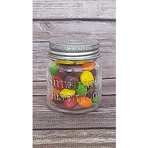 Sunshine Mason Co. Mini Mason Jar Shot Glasses with Metal Lid 2 Ounces, 24 Pieces