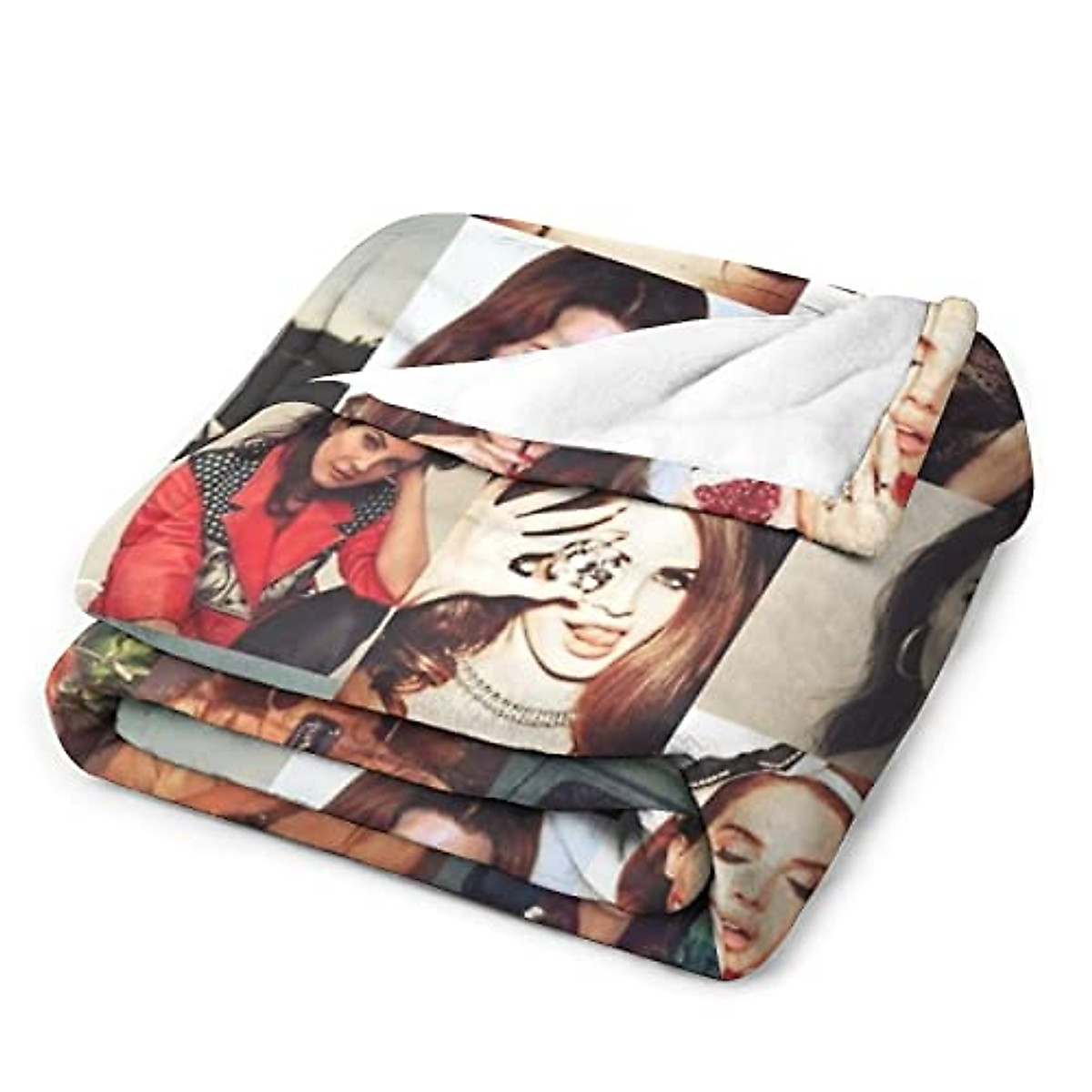 Rwillppycfei Best Lana Music Del Theme Rey Throw Blanket, Flannel Fleece Blankets and Throws for Better Sleep, Large Air Conditioned Blanket 40"x50"