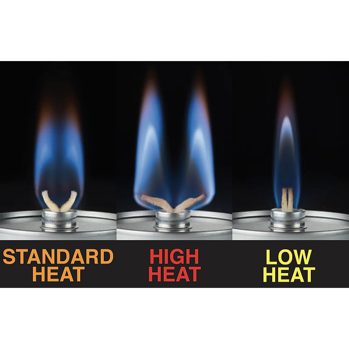 Hollowick Easy Heat 6-3-8 Adjustable Heat, Liquid Wicked Chafing Fuel with a Pop Top (6 Cans/Carton)