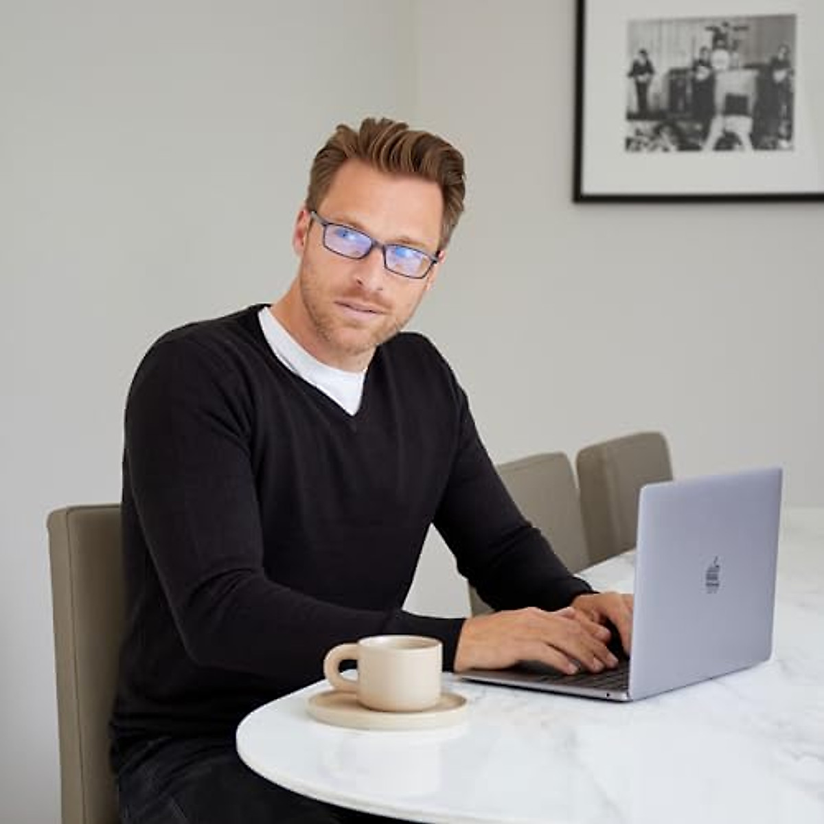 OPULIZE See Reading Glasses 3 Packs with Blue Light Blocking Narrow Frame Spring Hinges Improve Sleep Computer Gaming Transparent Blue Purple Turquoise Mens Womens BBB9-35Q +3.50