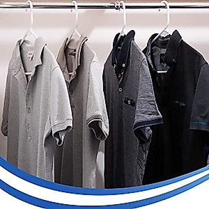 RYPHER New White Plastic Hangers, 20 Pack Plastic Coat Hangers [Snag-Free Coat Hangers] Slim Shirt Hangers Plastic. Ocean Care Plastics Program, 100% Fully Recyclable.
