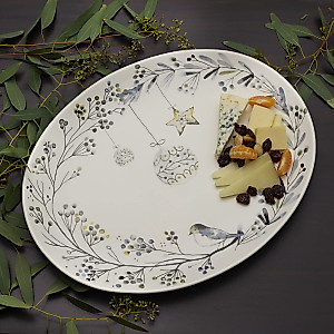 Fitz and Floyd Noel Noir Holiday Platter, 16-Inch, Mulitcolored