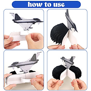 Tenceur 12 Pcs Airplane Party Decorations Airplane Honeycomb Centerpieces Air Force Theme Party Supplies Fighter Jet Party Supplies for Party Table Decorations Aviation Plane Birthday Photo Props