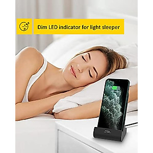 Oinmely Z1 Wireless Charger Wireless Phone Charger Stand 10W Max Compatible with Apple iPhone 14 13 12/12 Pro Max/ 11Pro/11Pro Max/XR/XS Max/XS/X/8/8Plus, Samsung Galaxy