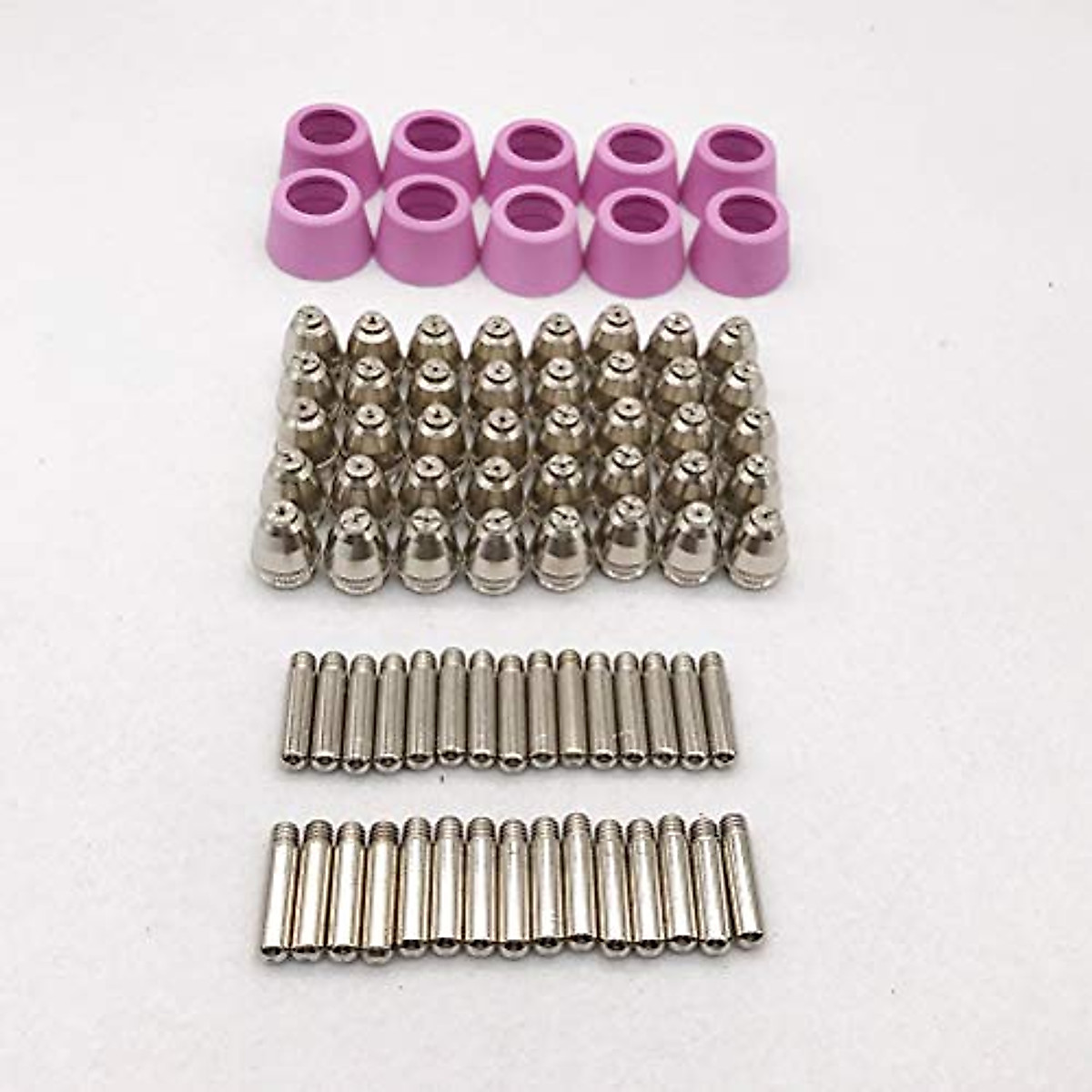 80 PCS/Set Plasma Tip Nozzle Consumables Air Plasma Cutter Suit Kit for Cutting Torch