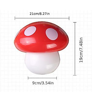MiellyTava Mini Trash Can Mushroom Trash Can Mushroom Waste Bin Desktop Garbage Bin Cute Waste Basket with Lid for Home OfficeKitchen Trash Can