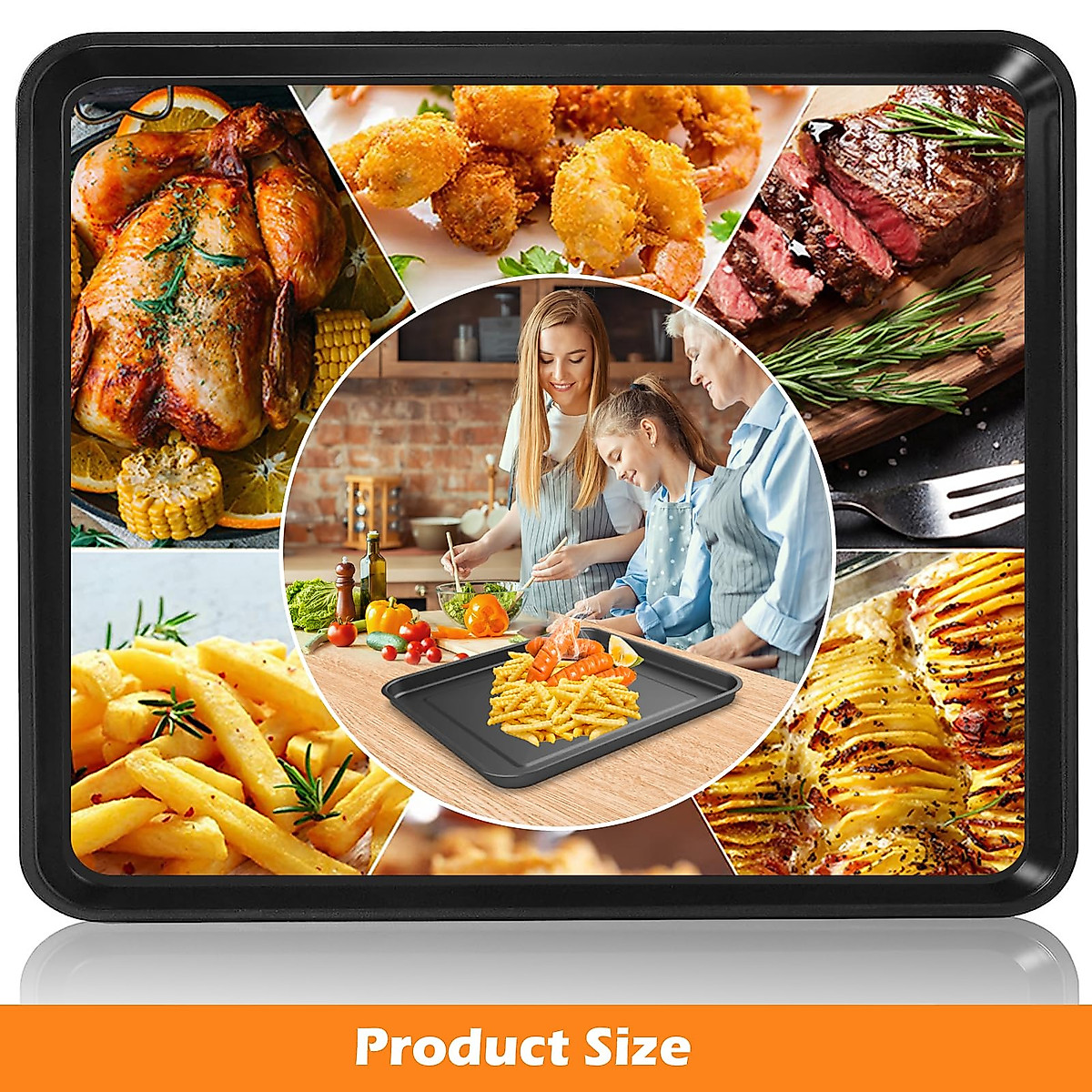 Air Fryer Grill Pan for Ninja Foodi DT251 DT201 DT200 Digital Air Fryer Countertop Oven, 13.6*11.6'' Air Fryer Grill Plate Crisper Plate Accessories