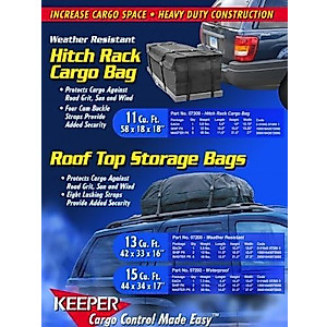 Keeper - Waterproof Rooftop Cargo Bag, 15 Cubic Feet