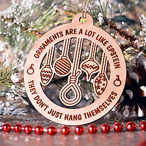 Vicien VHOB Epstein Didn't Kill Himself Wooden Christmas Tree Ornament, Popular Meme Ornament Gift