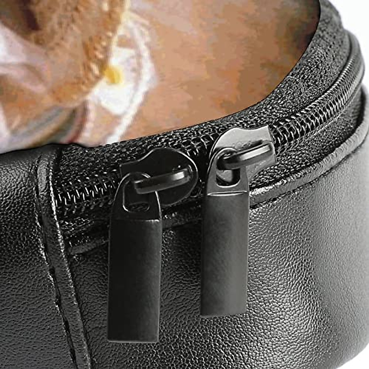 Animal Basket Cat Pencil Case PU Leather Pencil Pen Bag Large Capacity Pen Box Pencil Pouch Makeup Bag with Zip